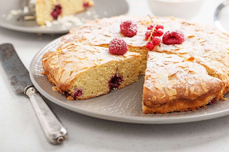 Raspberry Bakewell Cake - Cranleigh Magazine