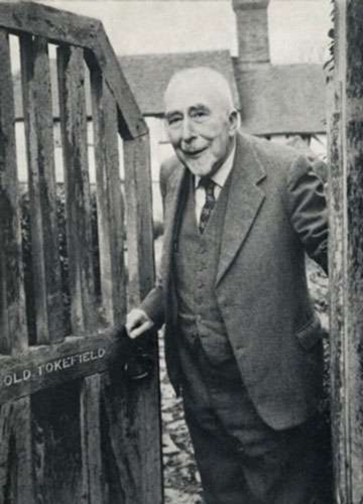 Frank-Swinnerton-(1884-1982),-outside-his-house-overlooking-the-cricket ...