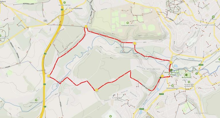 Counting Steps - Godalming and Eashing Circular - AllTrails - Cranleigh ...