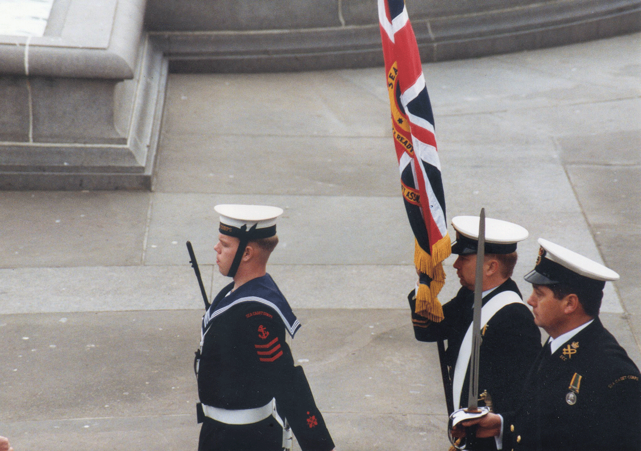 7-Carrying-the-Sea-Cadet-colour-at-Trafalgar-Day-parade-(1993 ...